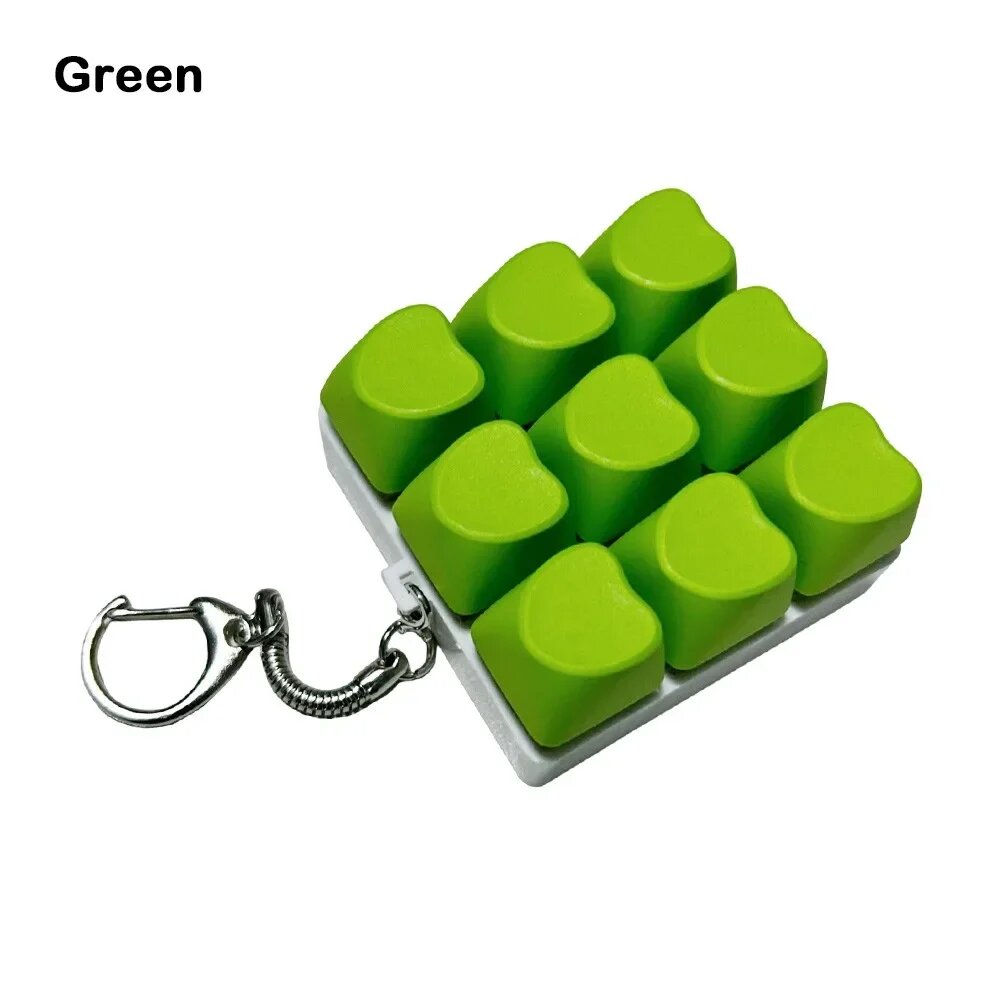 3/4/9 клавиш антистресс кнопка-кликер колпачок брелок для ключей на палец колпачки для клавиатуры игрушка DIY клавиатура-кликер игрушка для взрослых для облегчения