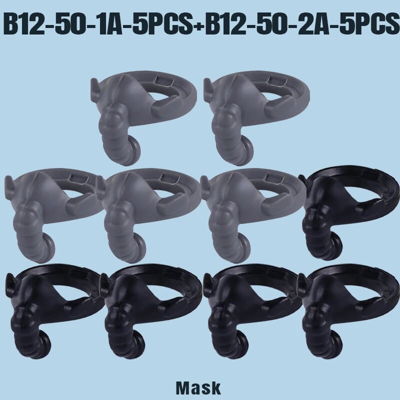 Черные военные фигурки солдат B12-50-1A B12-50-2A