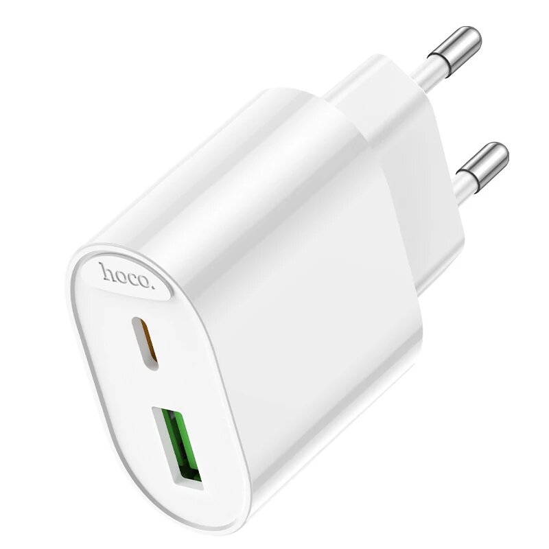 HOCO адаптер зарядки EU с USB-C и USB