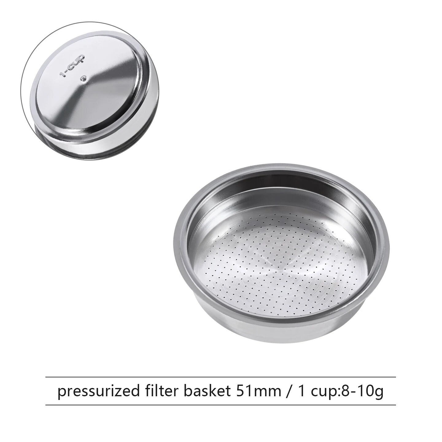 Корзина для кофемашины 51mm, 1Cup, Filter