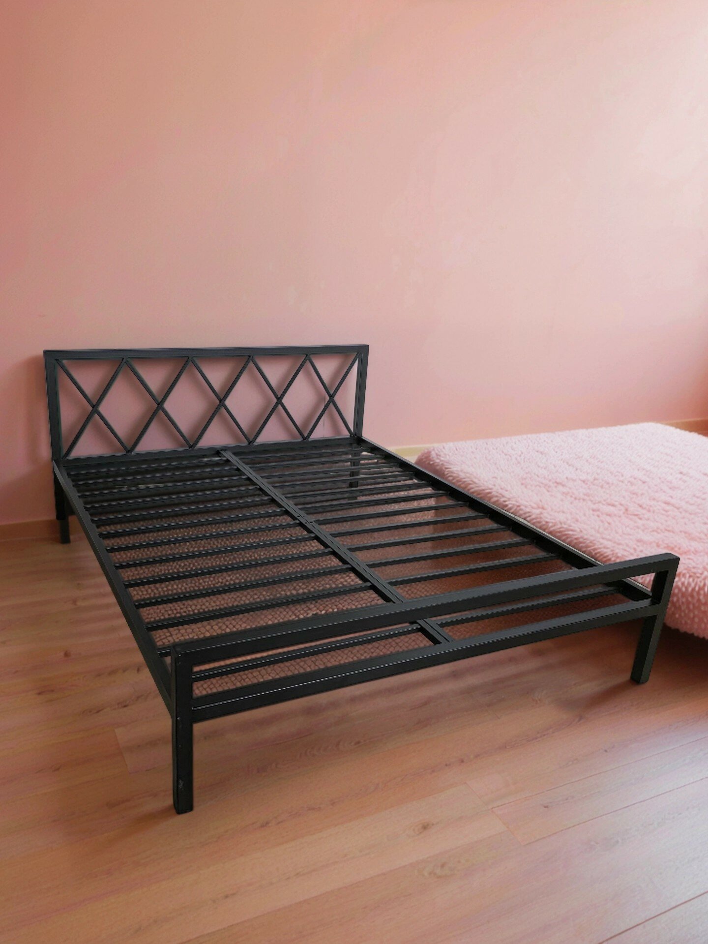 Кровать LOFT Mebel "Кэрри", металлическая, кованая, двуспальная, 140 см