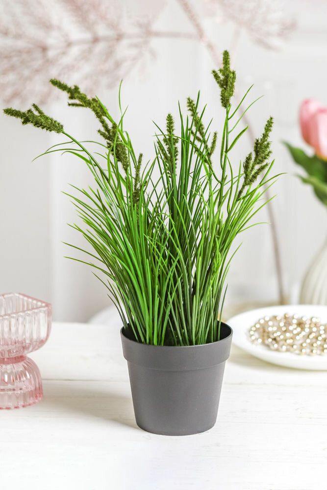 Искусственное растение в горшке АИР, зелёный, 32 см, Саммер Деко (Summer Deco) 5010097