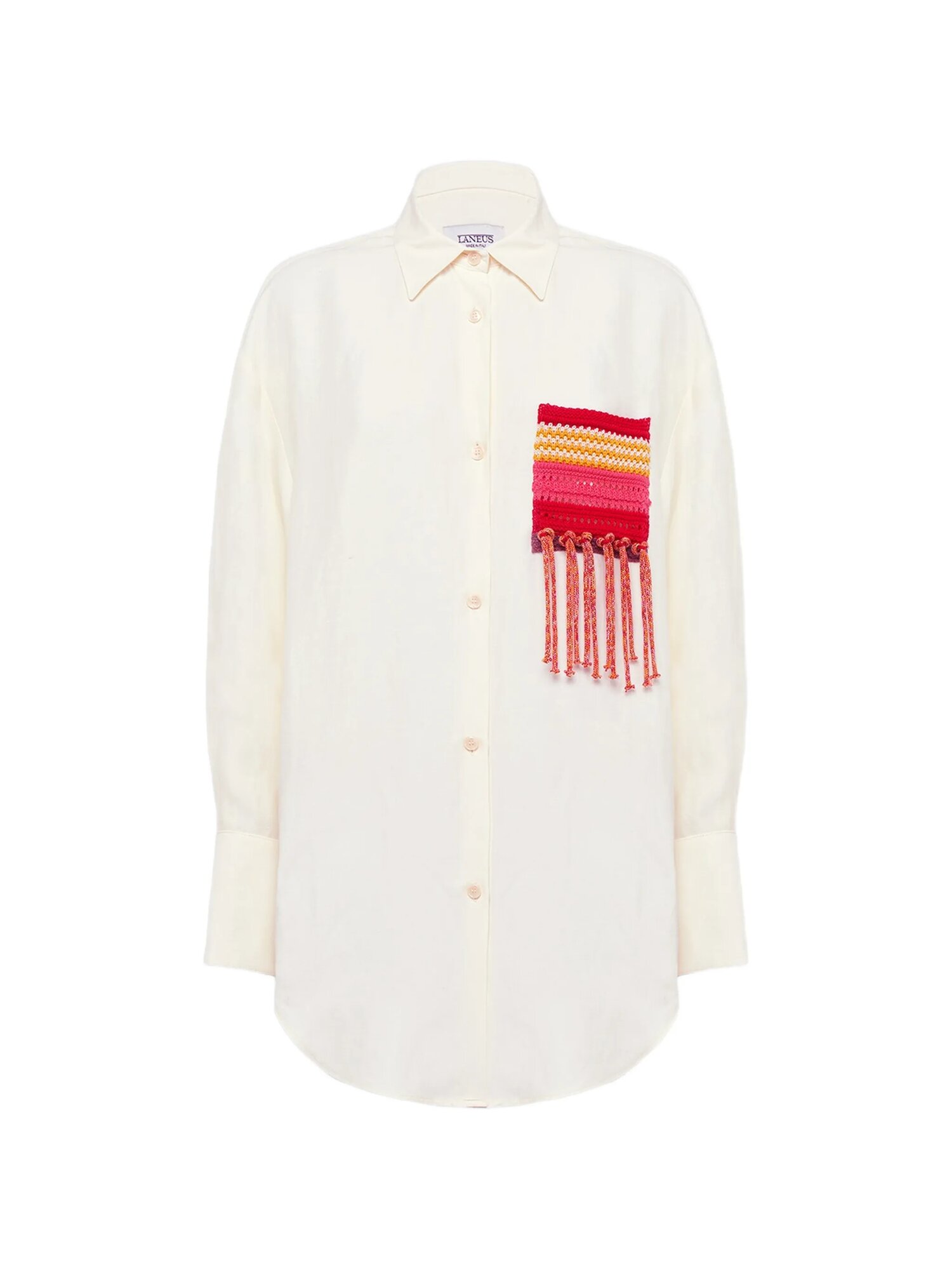 Рубашка Fringed-pocket shirt