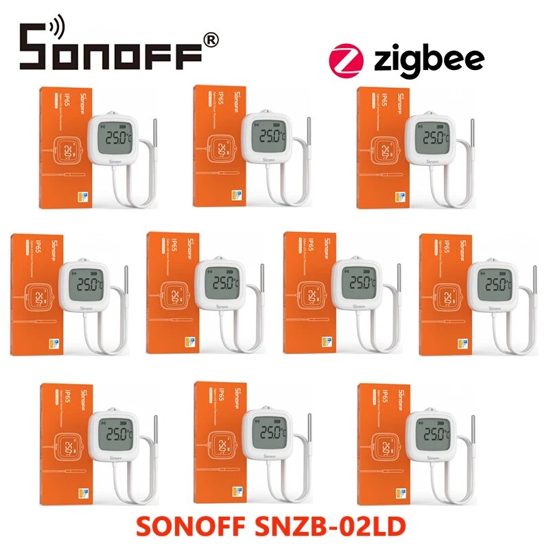 SONOFF SNZB-02LD Термометр Zigbee, 10 шт.
