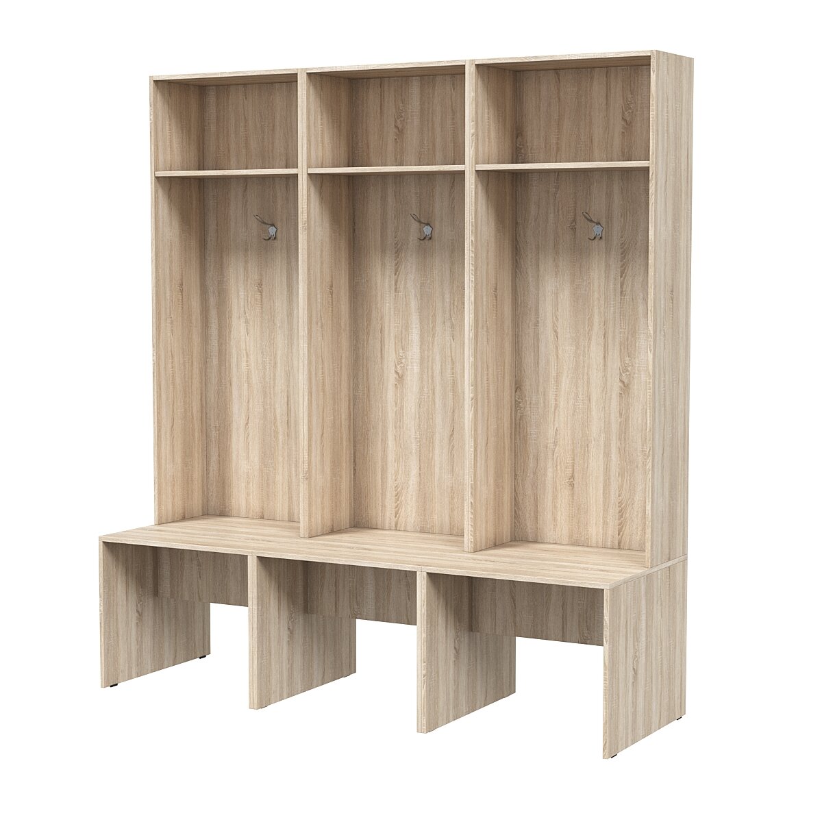 Комплект шкафов для раздевалок "спорт" №1, Дуб Сонома. Производитель товара - компания Westcom.