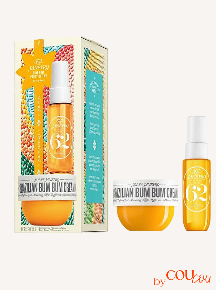 Набор Sol de Janeiro спрей для тела и увлажняющий крем Bum Bum Party Of Two (крем 30 мл, спрей 30мл)