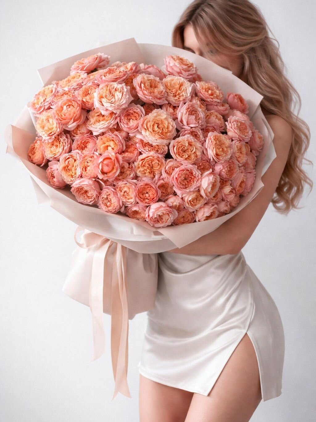 Роза кустовая пионовидная Джульетта 19 шт.