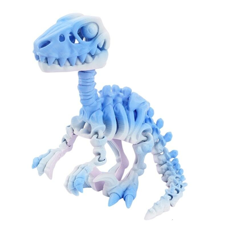 3D-печать: скелет динозавра с гибкими сочленениями, мини - 3