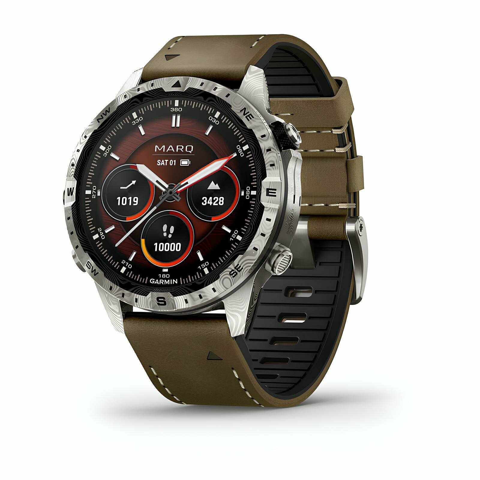 Смарт-часы Gamin MARQ 2 GEN 2 ADVENTURER DAMASCUS STEEEL EDITION (010-03393-31)