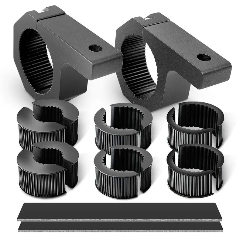 Мотоциклетные светодиодные фары, зажимы для прожектора, кронштейн, крепление на трубку для мотоцикла, внедорожника, квадроцикла 4X4, противотуманные фары, вспомогательный держатель лампы