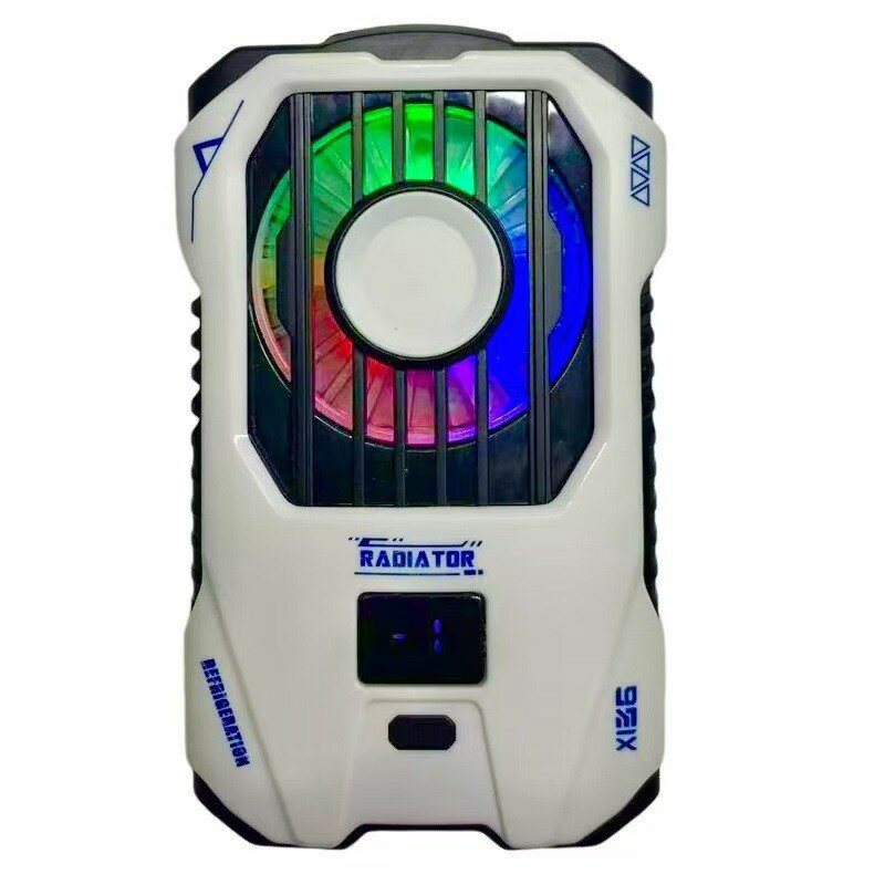 Популярный кулер для мобильного телефона X136 с аккумулятором большой емкости, перезаряжаемое полупроводниковое охлаждающее устройство с креплением на заднюю панель для прямых трансляций.