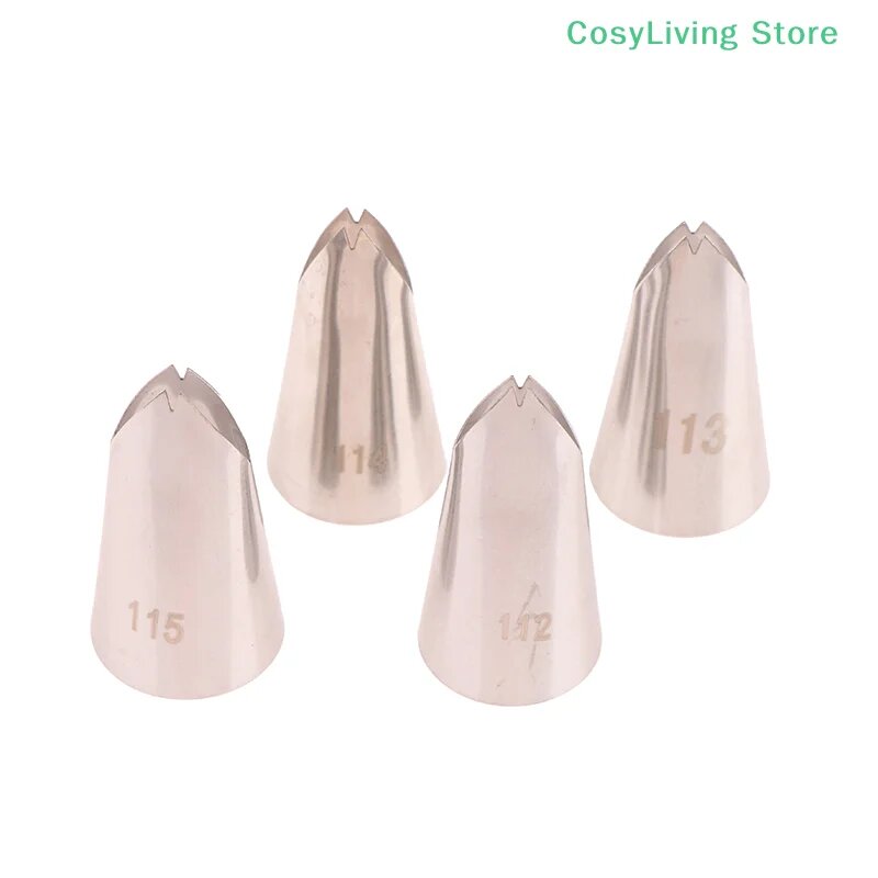 Насадки для глазури в форме листа 4 шт.