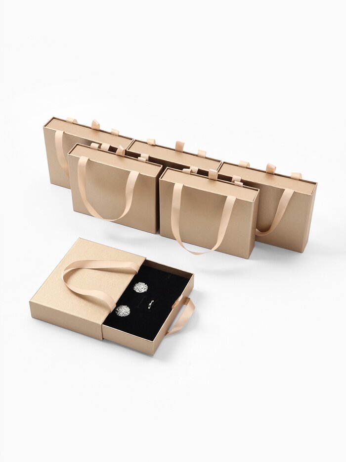 Набор коробочек подарочных 6 шт. под набор «Премиум», 12×16 см, (полезная часть 15.5×11.5 см), цвет золотой