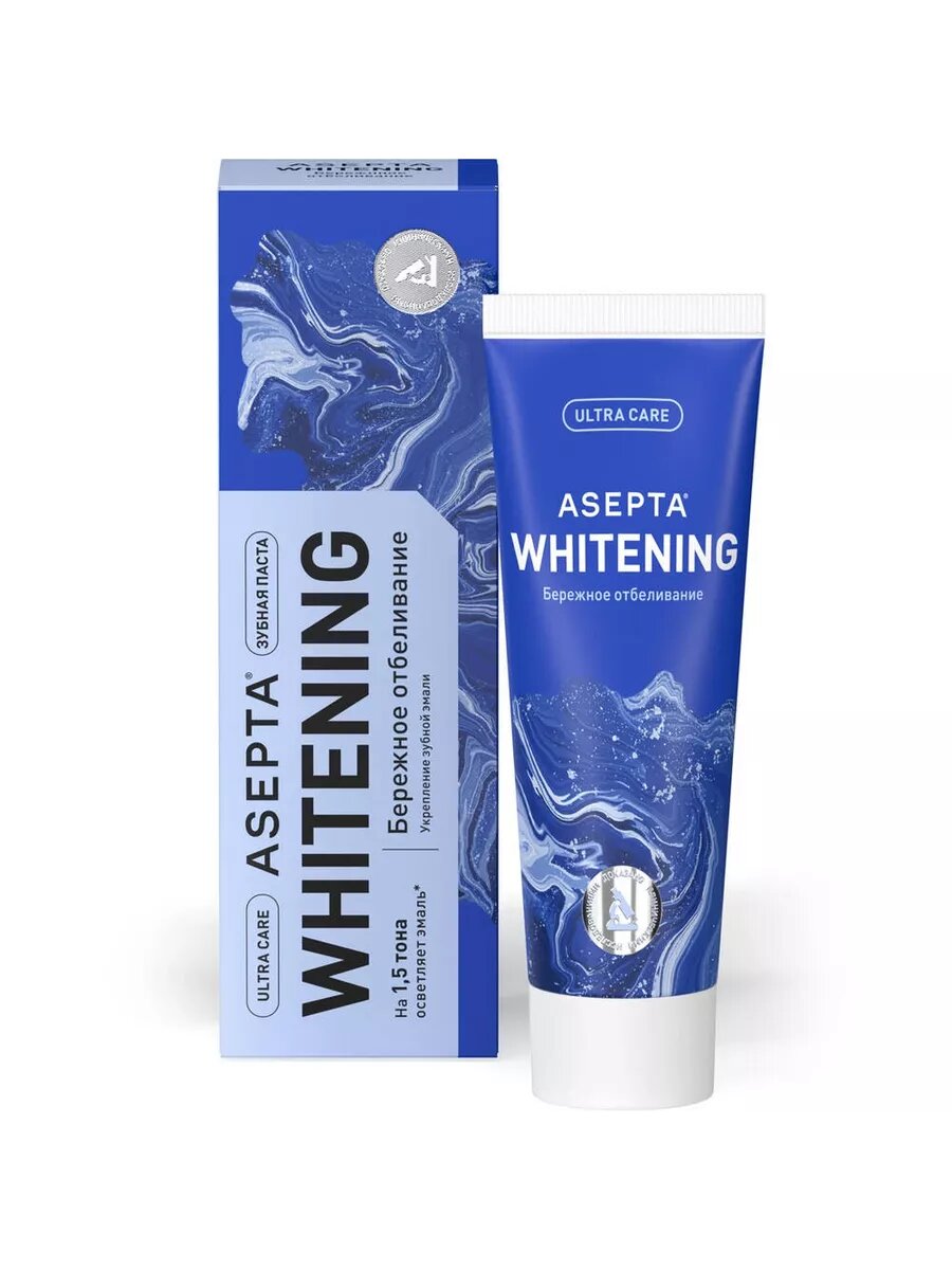 Асепта plus профессиональная бережное отбеливание 75 мл