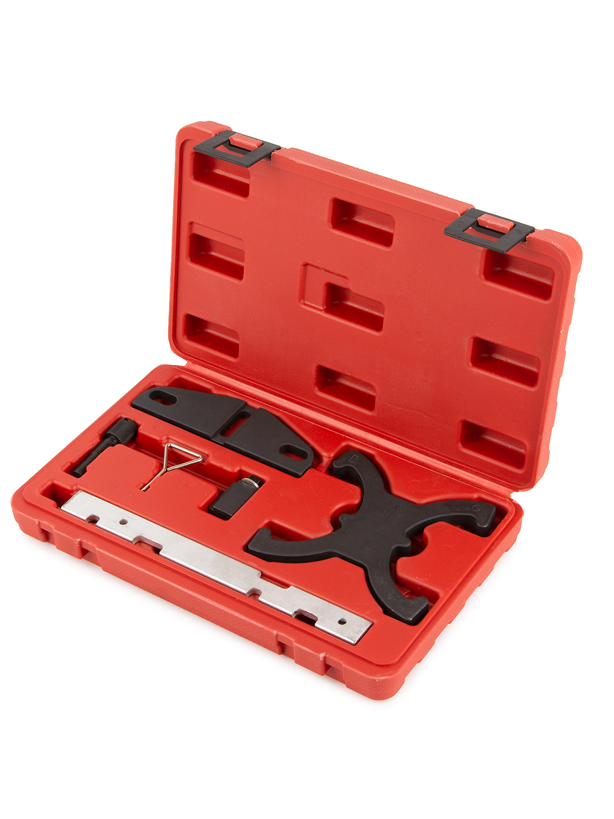 Набор для установки фаз ГРМ WIEDERKRAFT WDK-2140171, фиксатор распредвала и коленвала, в кейсе