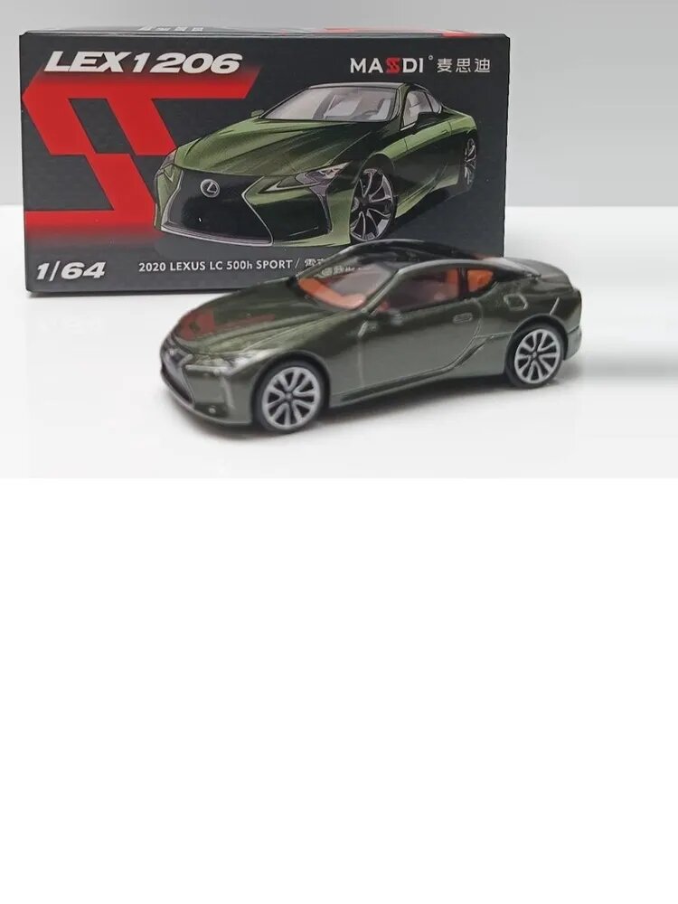 Машинка металлическая модель Masdi 1:64 2020 Lexus Lc 500h Sport Green