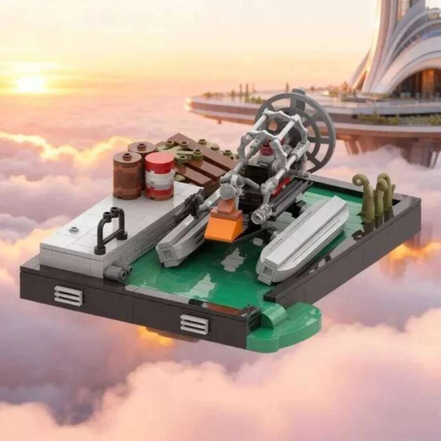 MOC Half Life 2 Airboat Canals Конструктор 407 деталей, для детей от 6 лет