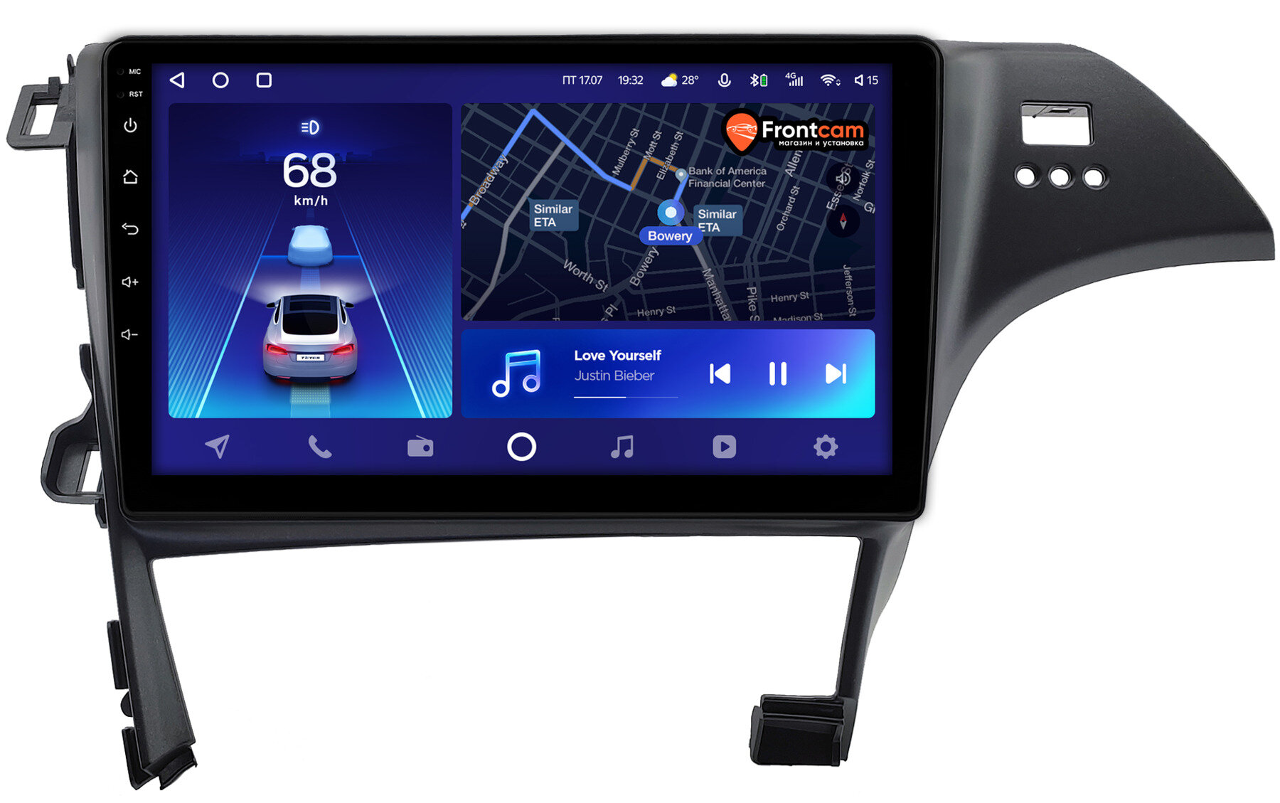 Штатная магнитола Teyes CC2 PLUS 6/128 10" RM-10-0487 Toyota Prius 3 (XW30) 2009-2015 (правый руль) Android 10 (4G-SIM, DSP, QLed)