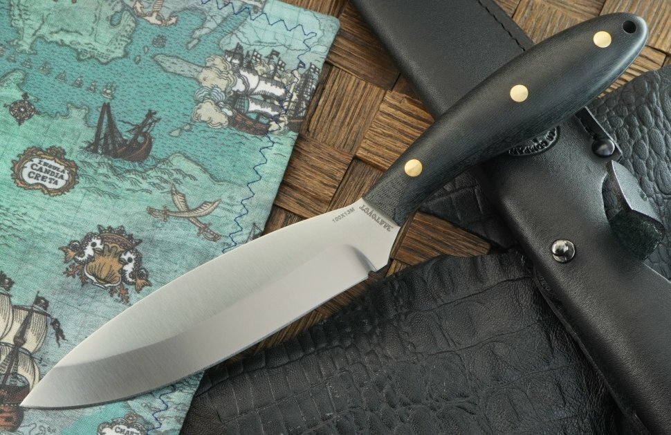 Нож с фиксированным клинком АиР Траппер (Канадский средний), сталь 100Х13М, рукоять текстолит