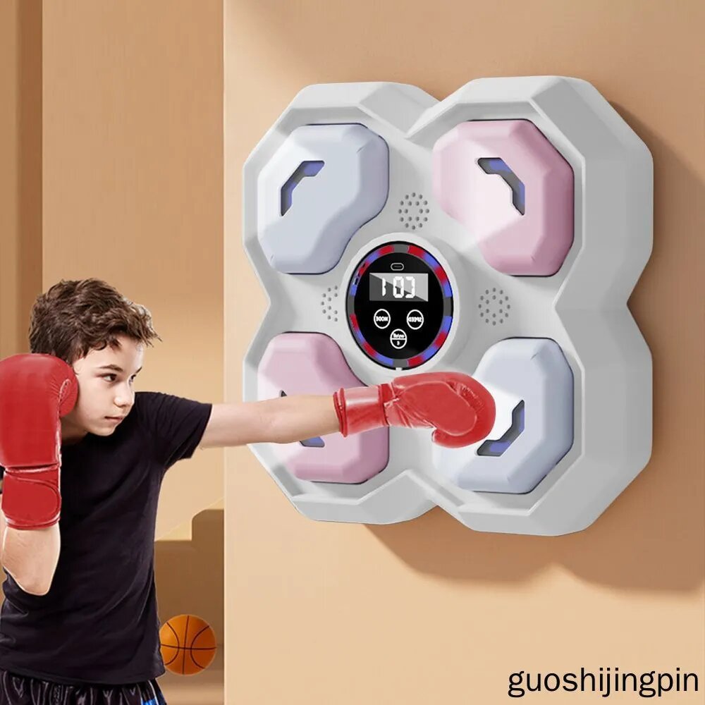 Ракетка для отработки ударов, цвет белый, размер 300x300x35 мм для тренировок по боксу