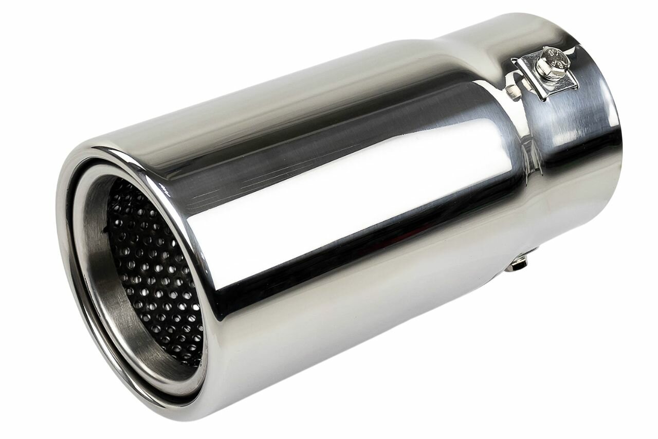 Круглая насадка глушителя Sal-Man HJ-PRADO d89мм из нержавеющей стали