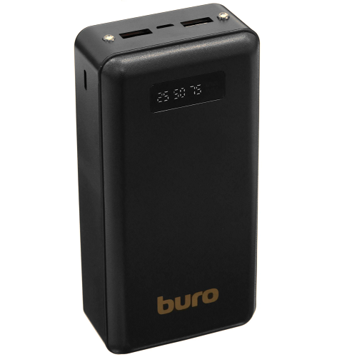 Портативный аккумулятор (Power Bank) Buro BPF30D 30000mAh 3A QC PD 22.5W 2xUSB черный