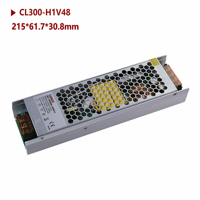 Ультратонкий линейный светодиодный блок питания 220В на 12В/24В/48В с постоянным напряжением для световых коробов и линейных светодиодных лент.