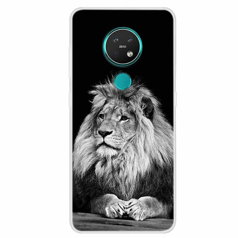 Чехол для Nokia 7.2, силикон, черный