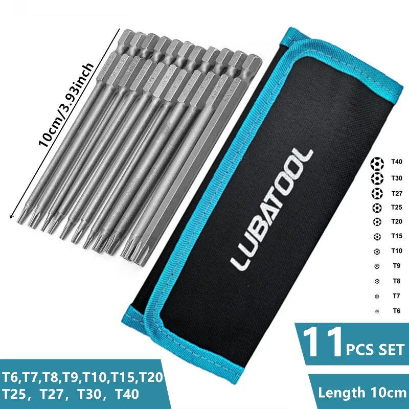 Набор отверток Torx 11 шт. 10 см