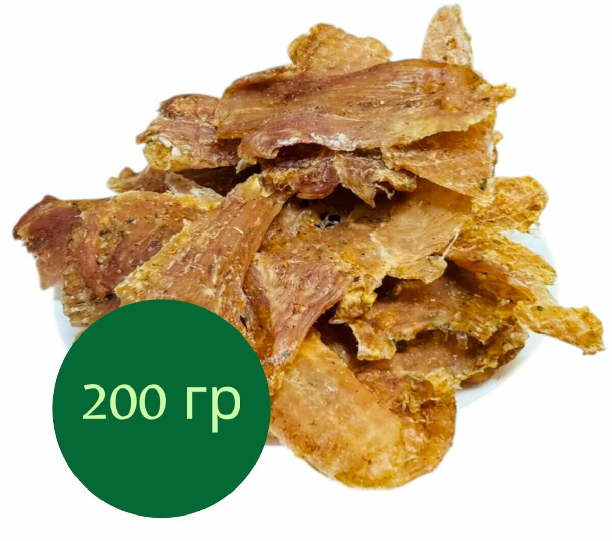 Чипсы из курицы с острым перцем Халапеньо, сушеные слайсы-снэки, 200г (oxan)