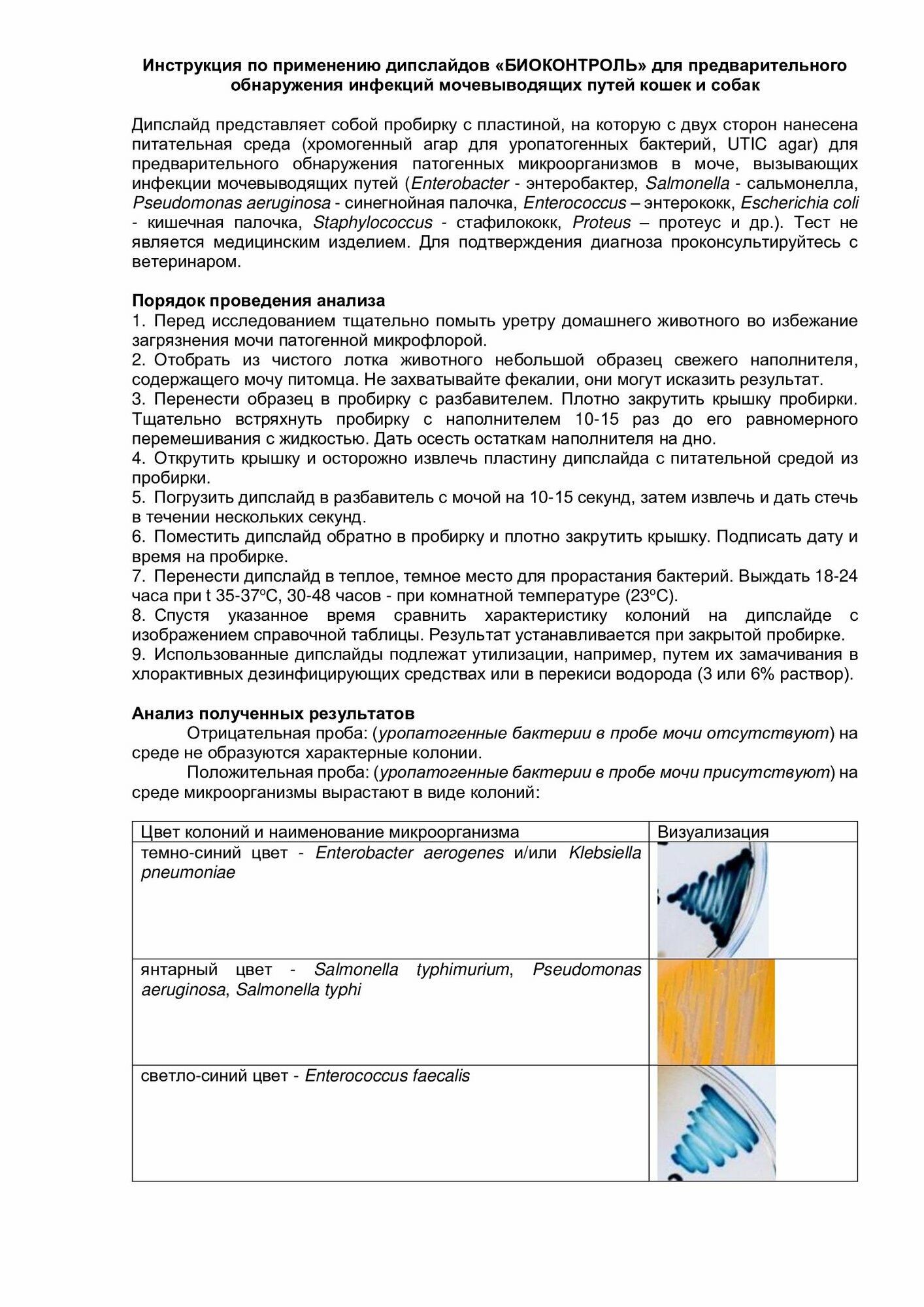 Тест мочи на цистит для кошек и собаки — фото 1