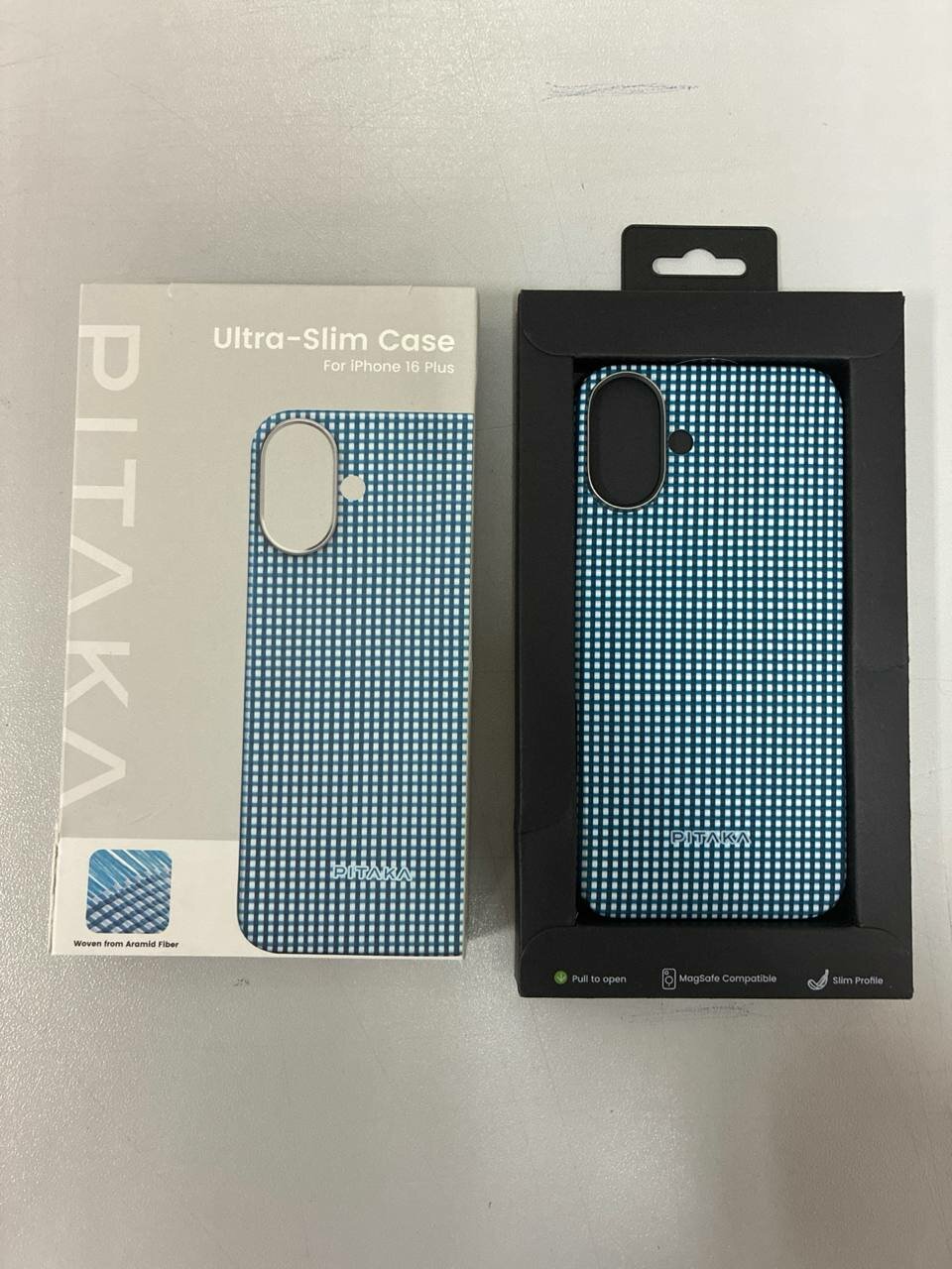 Чехол Pitaka Ultra Slim Case, для iPhone 16 Plus Ocean Blue цвет синий (Ocean Blue)