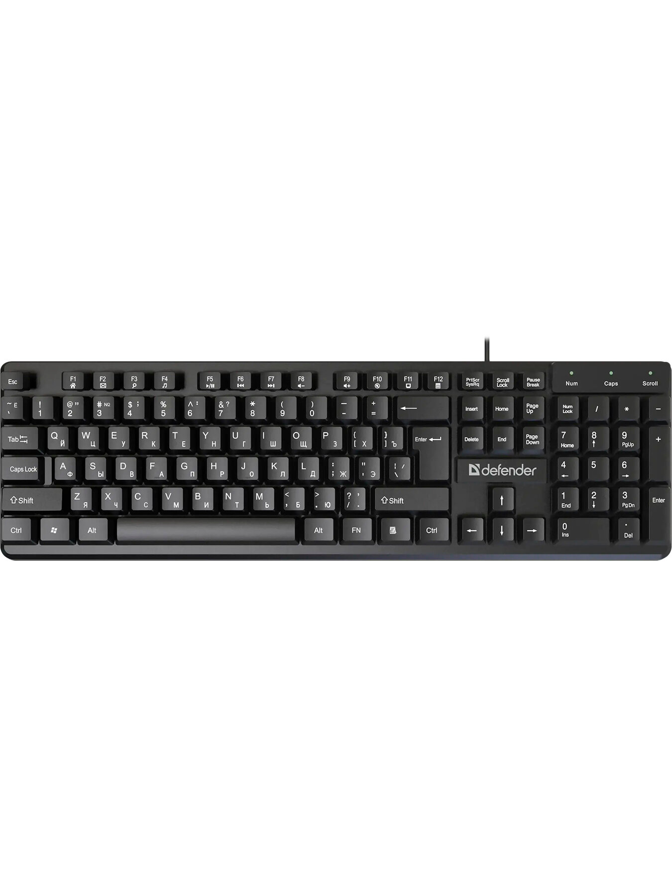 Клавиатура проводная DEFENDER Elemental HB-239 RU (45239)