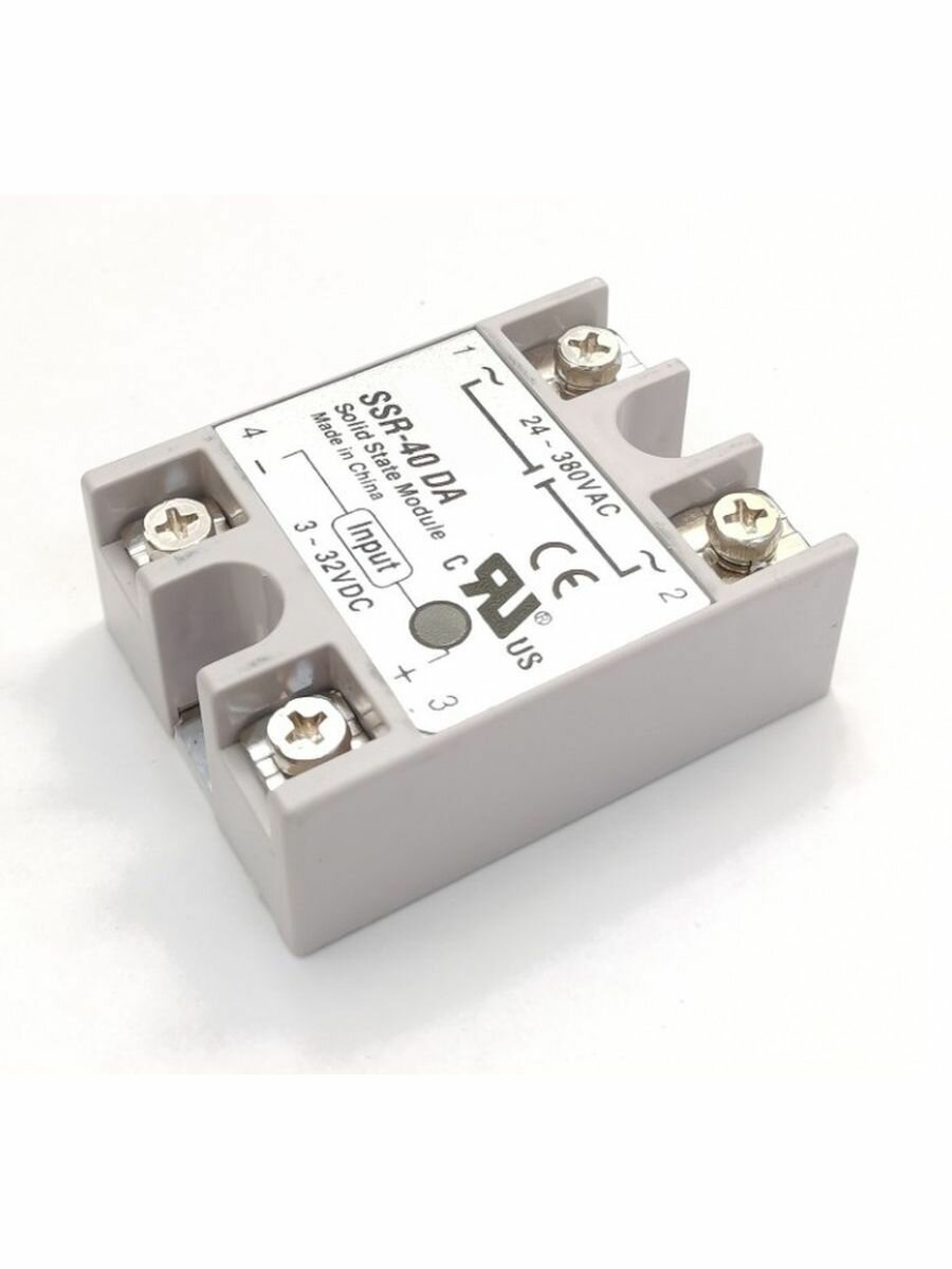 Однофазное твердотельное реле, управление 3-32 В DC SSR-40DA