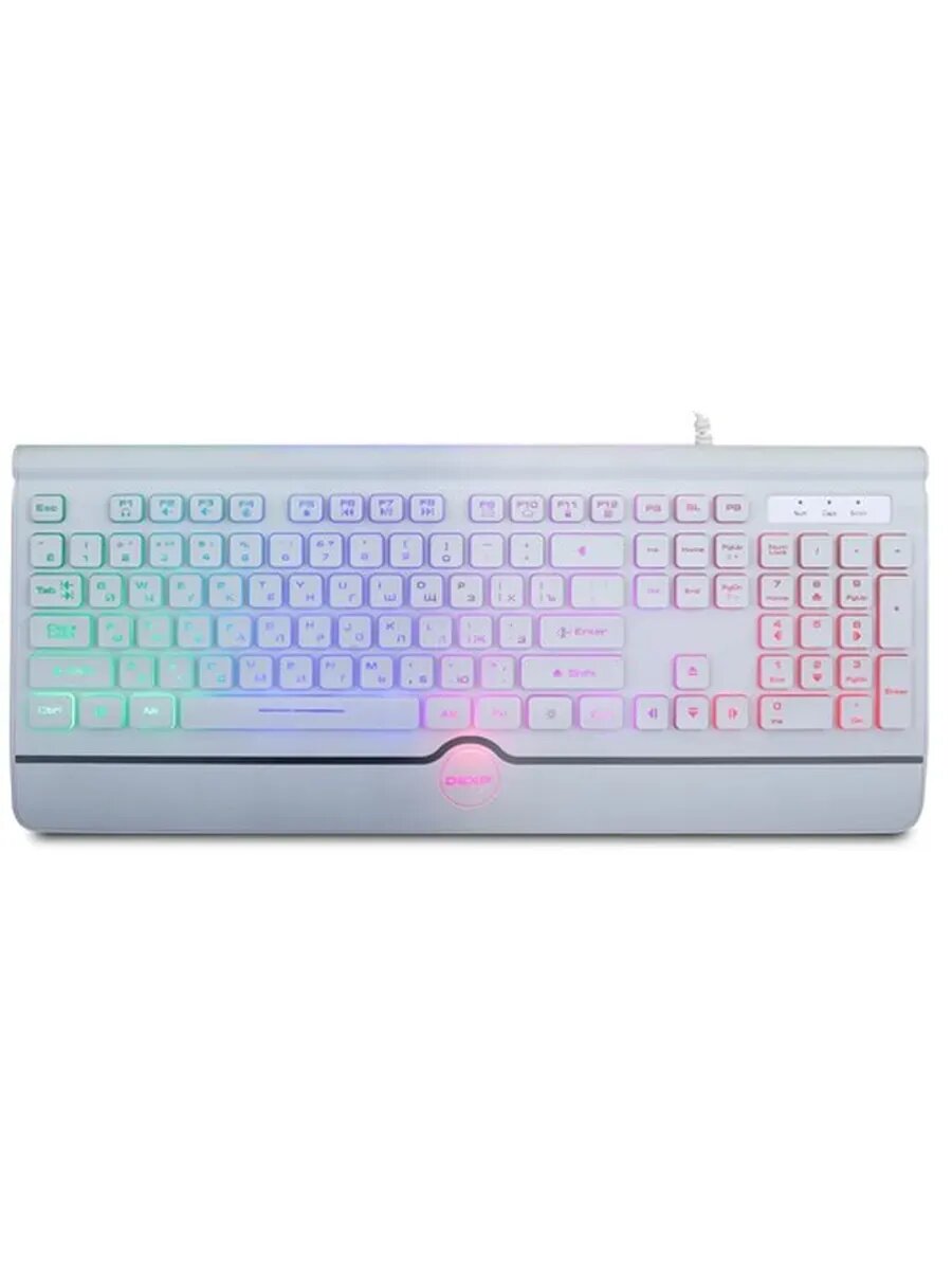 Клавиатура проводная DEXP K-10004WU с подставкой для кистей