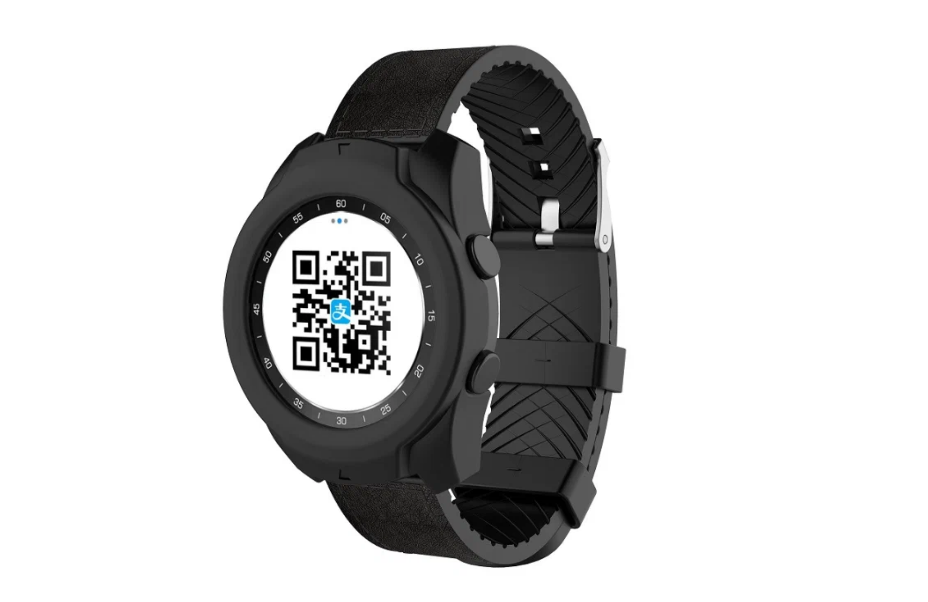 Чехол-кейс-пенал MyPads для умных смарт-часов Ticwatch Pro тонкий силиконовый с противоударными свойствами черный