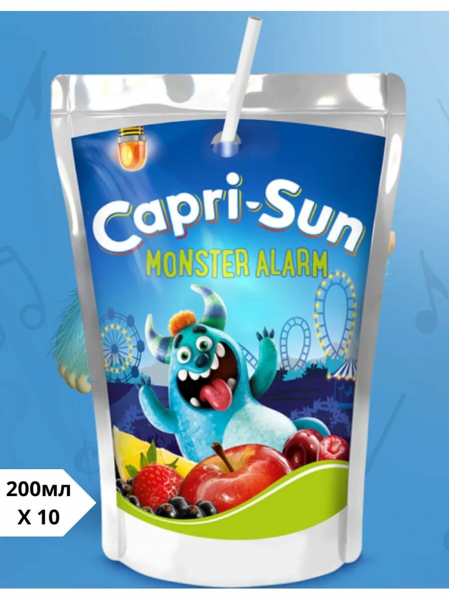 Фруктовый сок Capri-Sun Monster Alarm, 10шт по 200мл