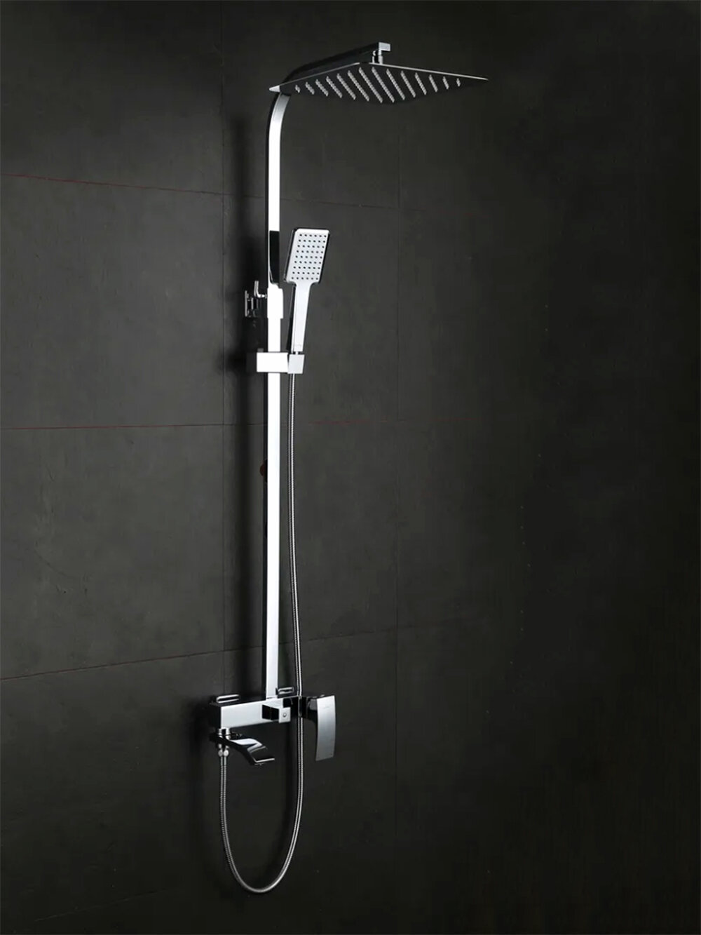 Душевая система с тропическим душем и смесителем Gappo G2407-11
