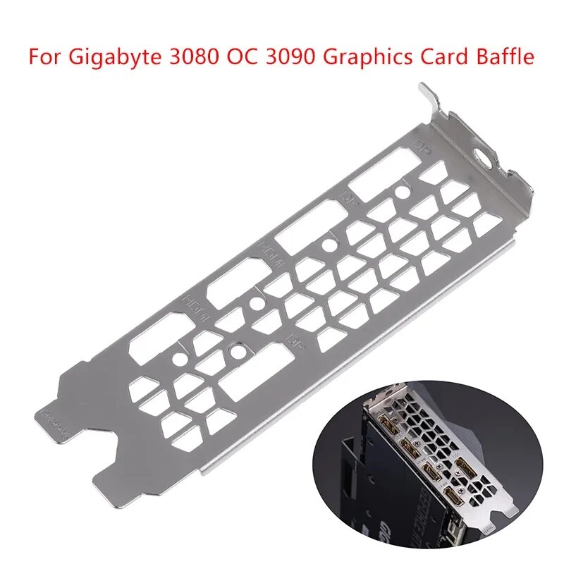 1 шт. IO I/O Shield BackPlate перегородка для Gigabyte 3080 OC 3090 блокирующая пластина видеокарта перегородка безель
