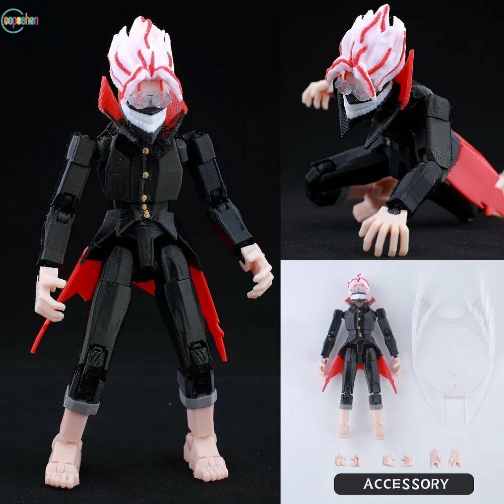 Dandadan Season 2 (Такакура Кэн-14cm) Lucky Dummy 13,3D-печатный Подвижный Манекен
