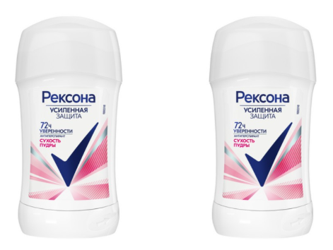 Дезодорант Рексона Сухость пудры, 40 мл, 2 шт.