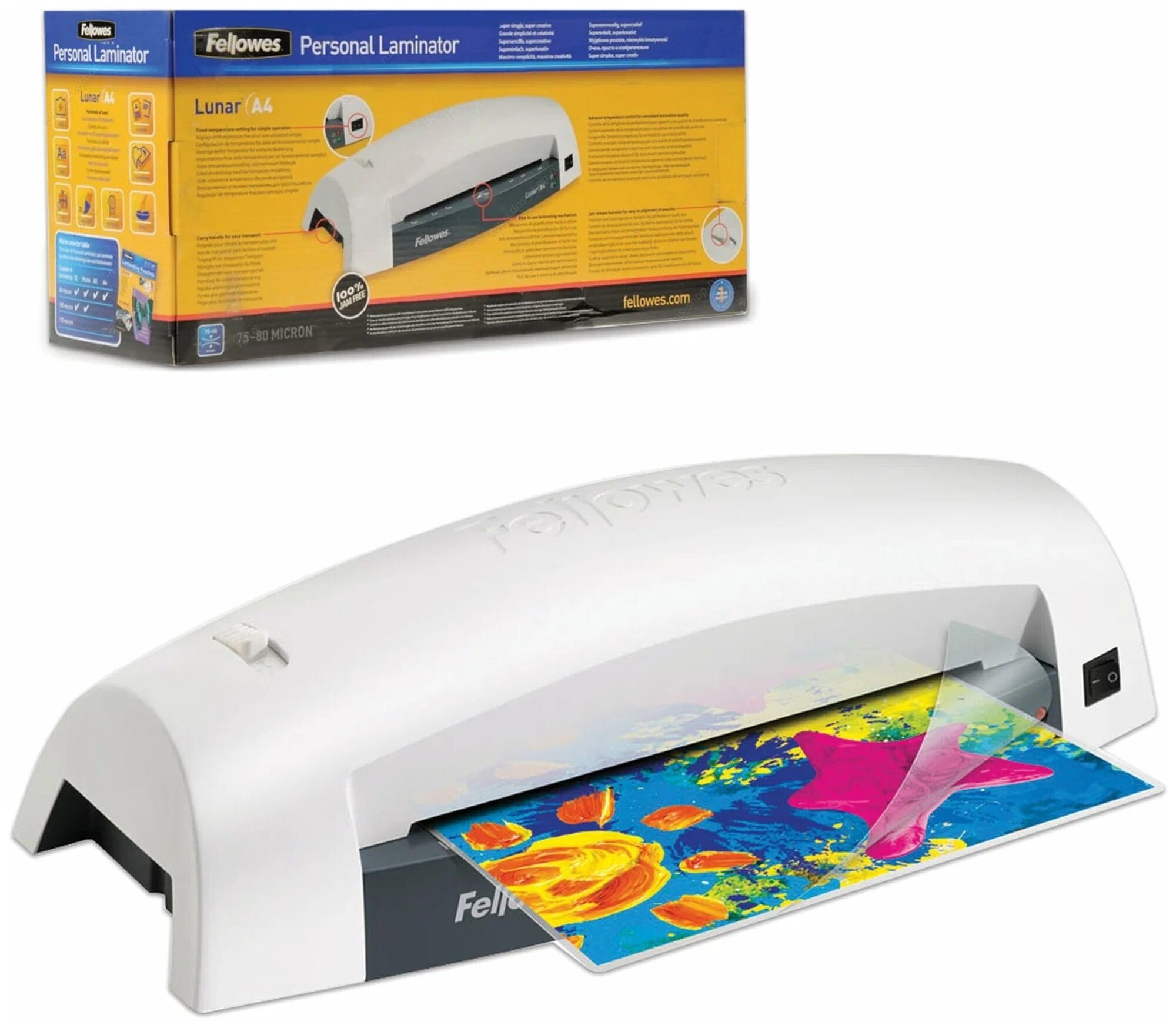 Ламинатор Fellowes FS-57156, для фотографий, A4, 30 см/мин, белый