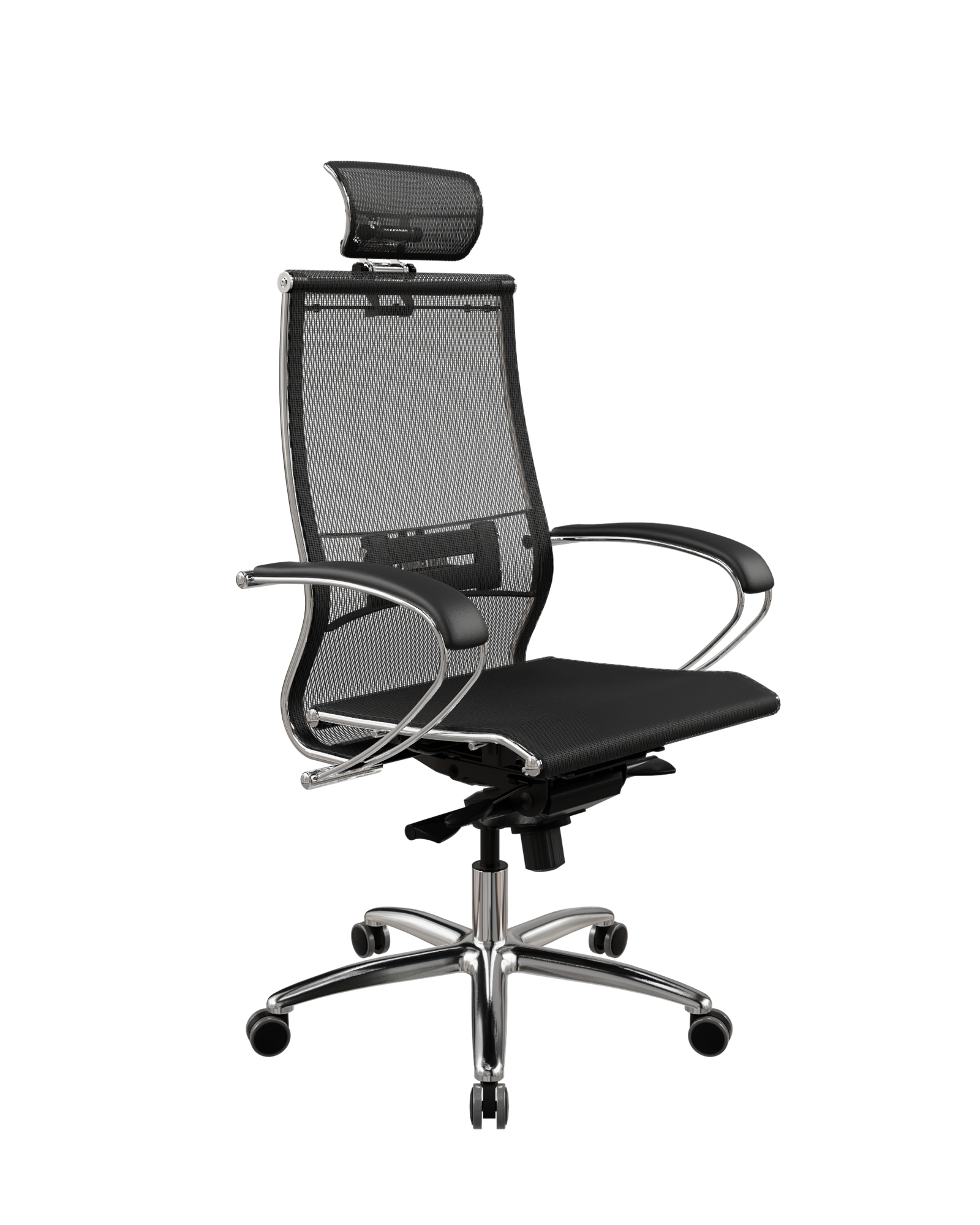 Кресло METTA Samurai S-2, эргономичное, с подголовником, черное