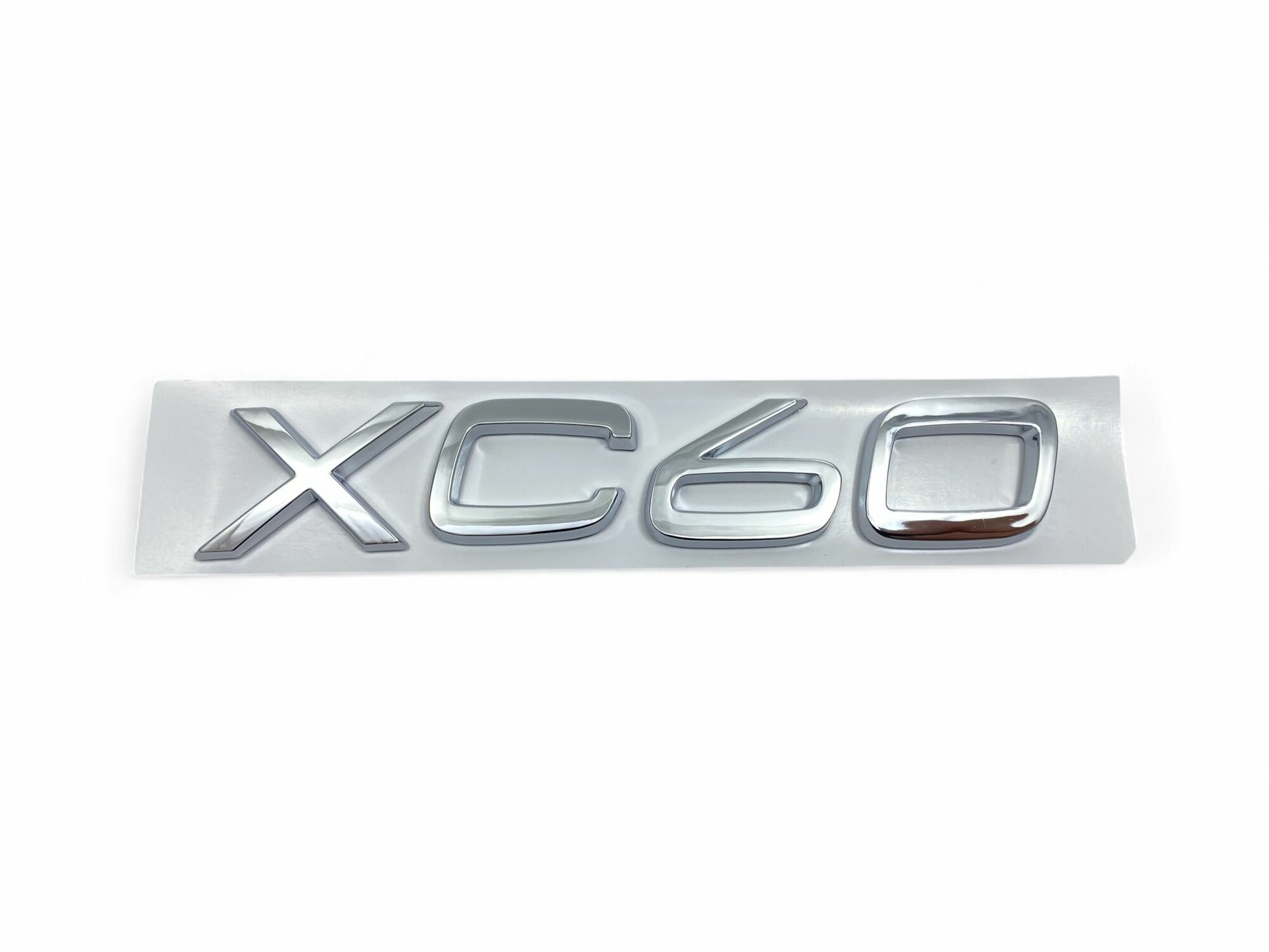 Эмблема Volvo XC60 "Volvo", ABS-пластик, хромированная, 23 см x 5,5 см