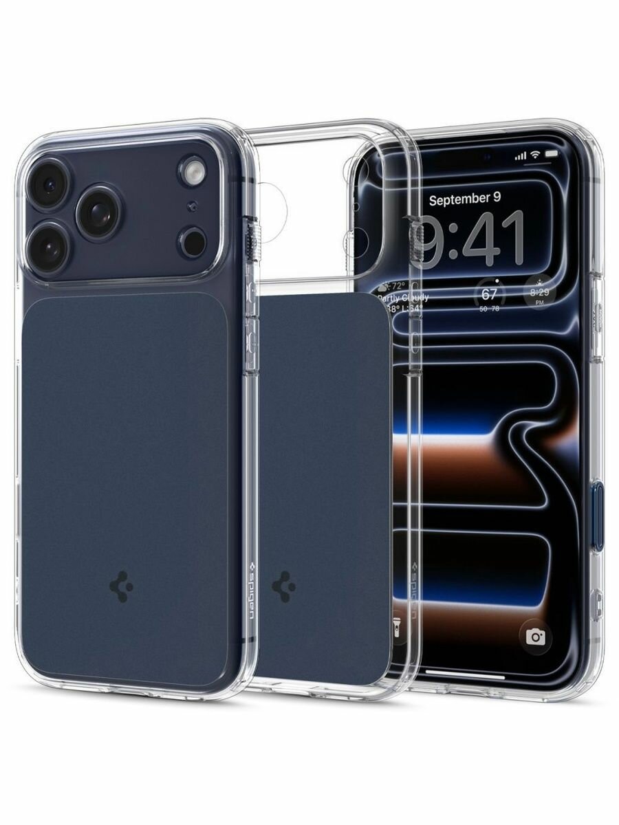 Чехол Spigen на iPhone 17 Pro / Айфон 17 Про , Ultra Hybrid T Magsafe (ACS10476), магнитный, бортики для защиты камеры и дисплея