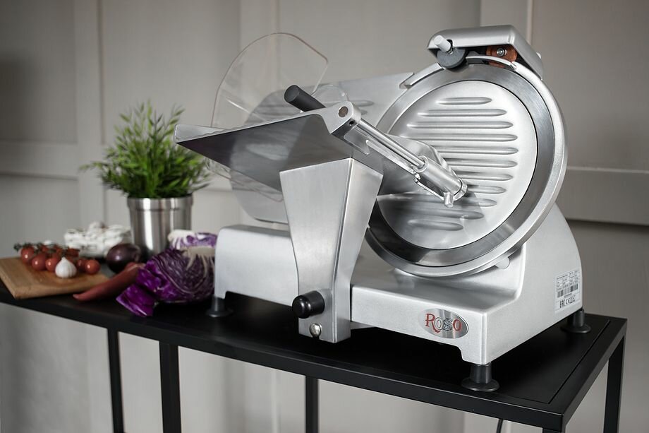 Слайсер профессиональный Rosso 220ES-8, нерж корпус