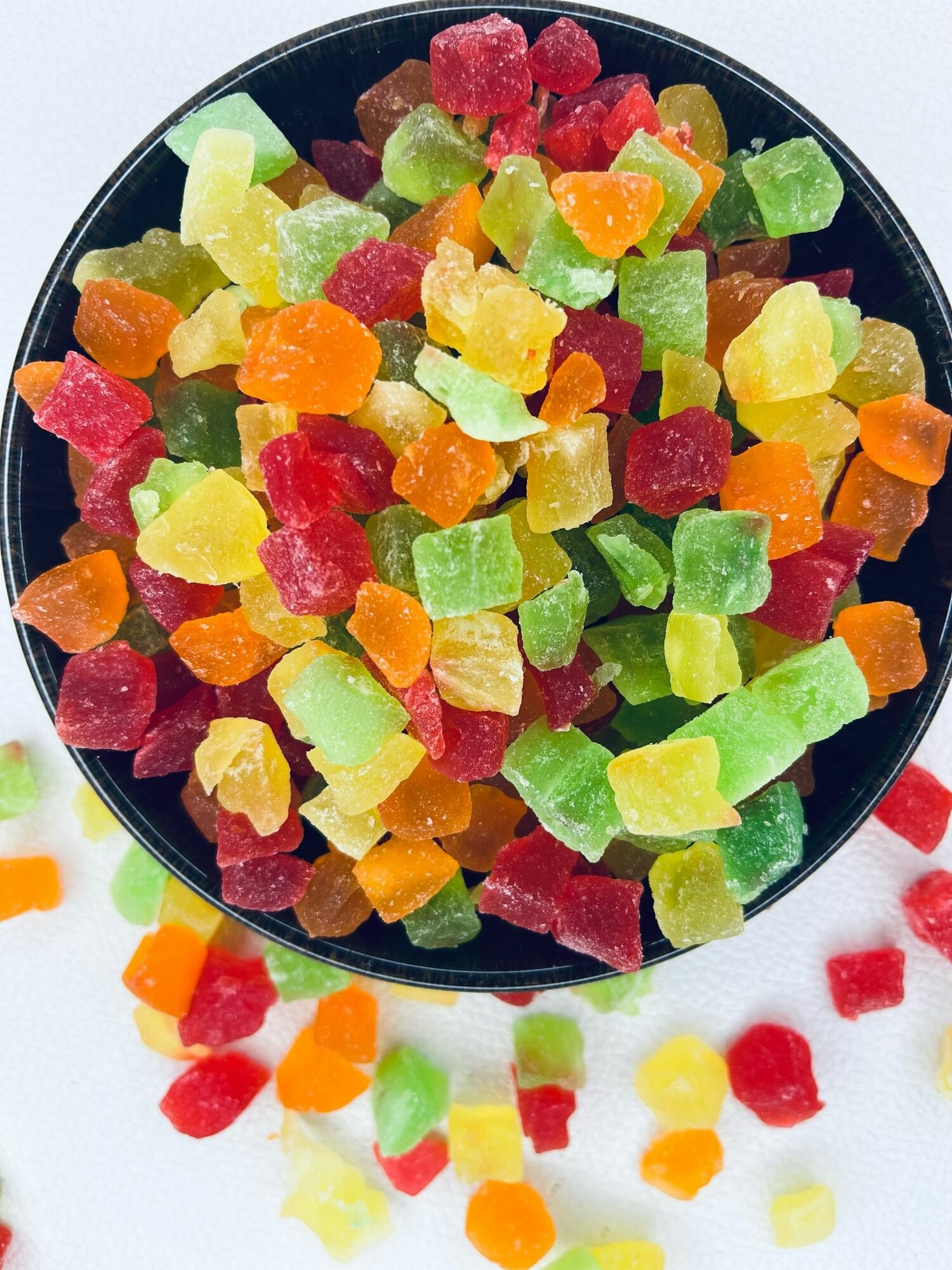 Сушеный ананас кубики 8х10 500 гр.