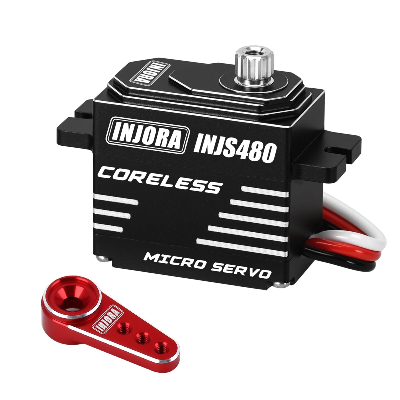 INJORA INJS480 Сервопривод для SCX24 Servo Red Horn Set