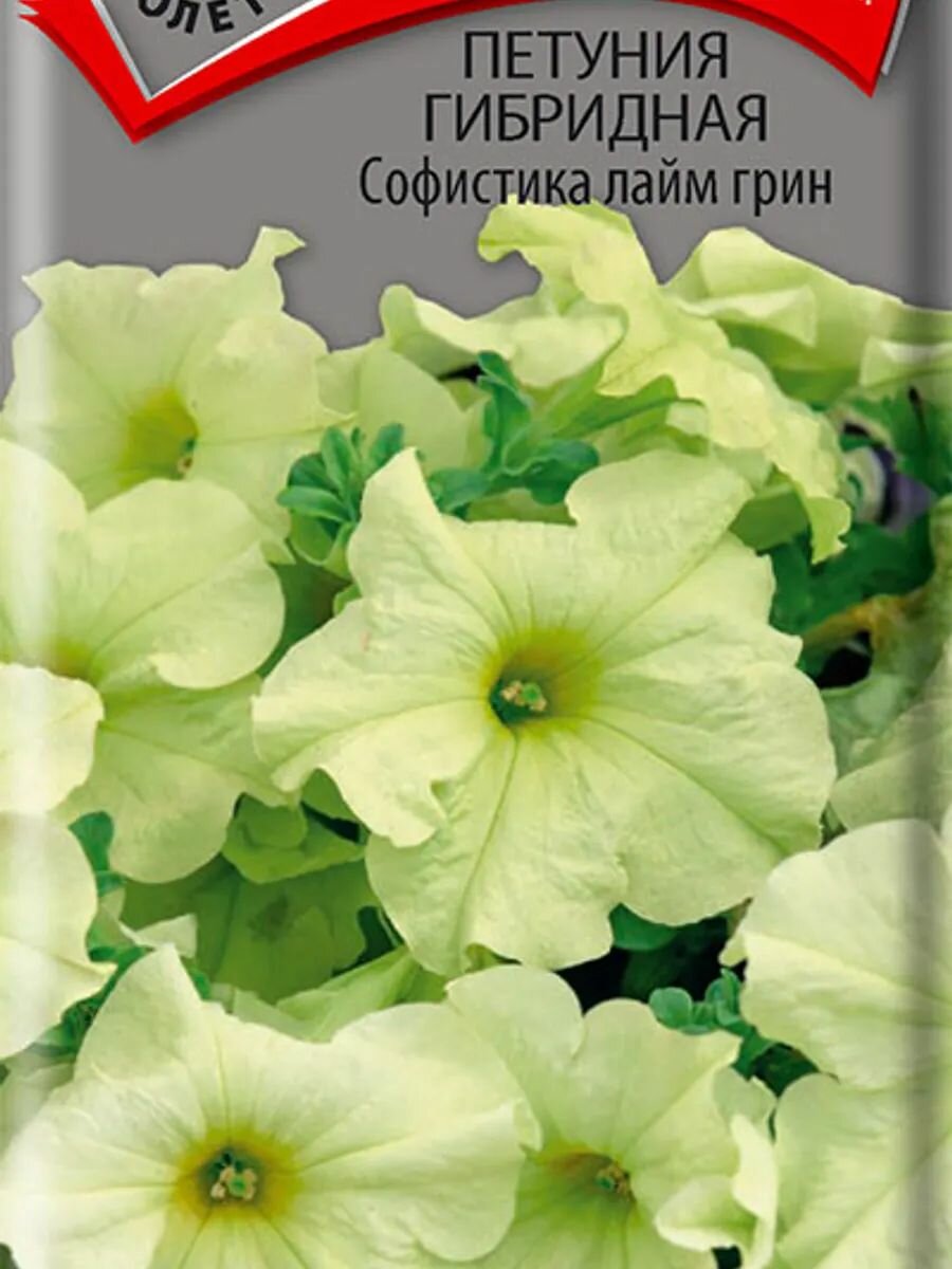 Петуния Софистика Лайм Грин гибридная 5 шт, Семена Поиск
