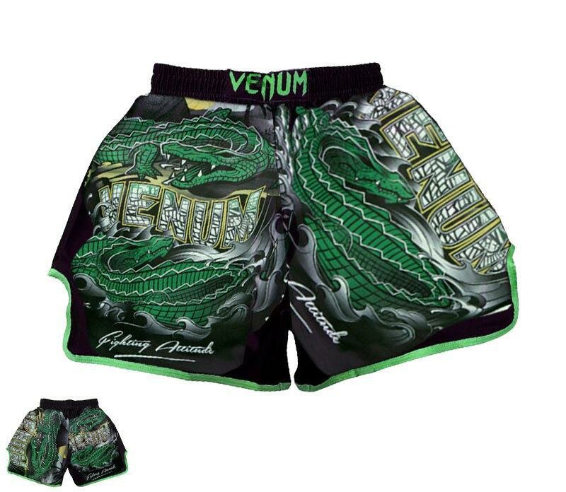 Тренировочный костюм Venom UFC для мужчин, облегающая быстросохнущая одежда для бокса, шорты с коротким рукавом для тайского бокса и занятий в спортзале.